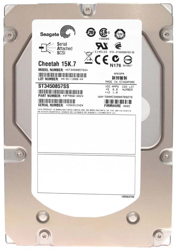 Жесткий диск Seagate 9FM066 450Gb SAS 3,5" HDD