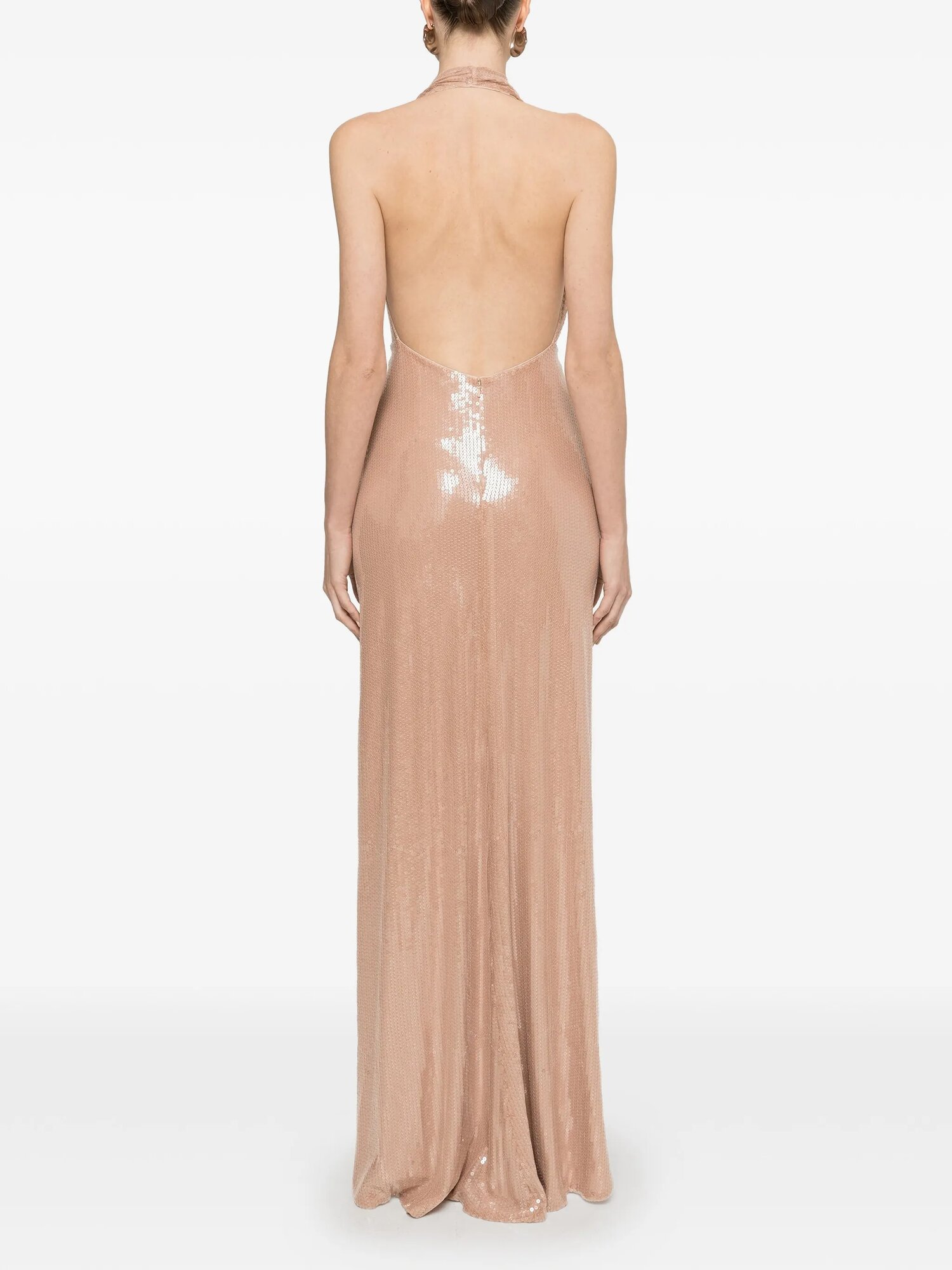 Платье Nissa Sequin open-back maxi dress, размер 36, разноцветный — фото 1