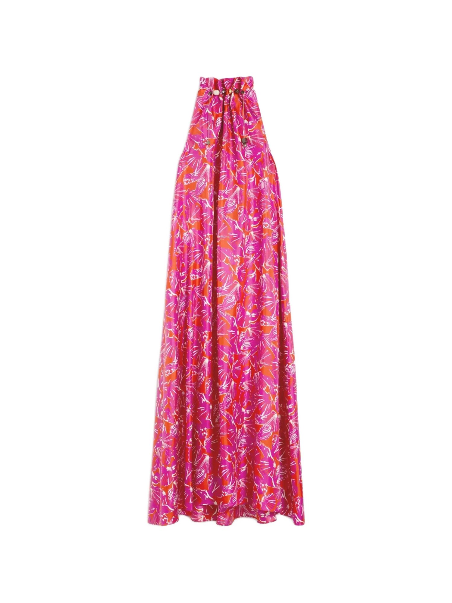 Платье Floral-print twill silk maxi dress