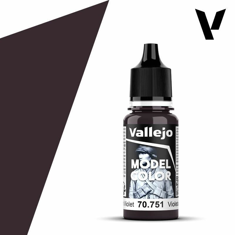 Краска Vallejo серии Model Color - Black Violet 17мл. 70.751