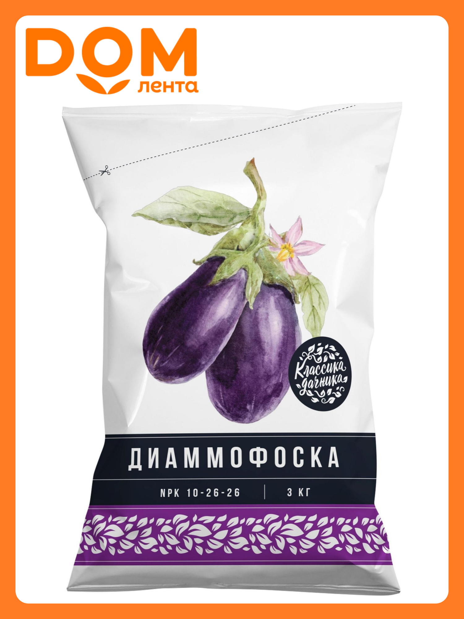 Удобрение минеральное Нов-агро Диаммофоска универсальное 3 кг