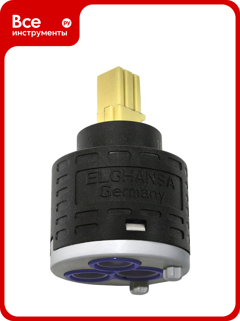 Керамический картридж Elghansa D=35 мм, 50 bar KL-35-500-Blister для бытовых смесителей, из пластика и керамики