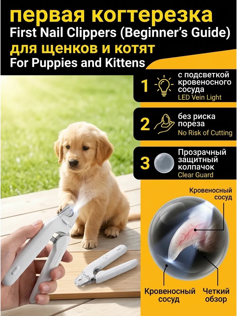 Когтерезка для кошек и для собак с гриндером (ножницы)