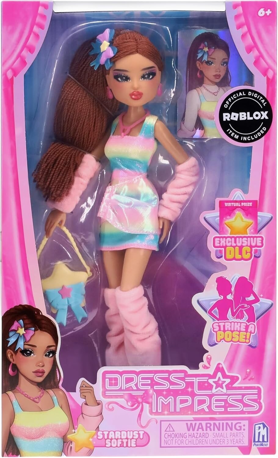Кукла Drees to Impress (Roblox) Stardust Softie от PhatMojo, 28 см