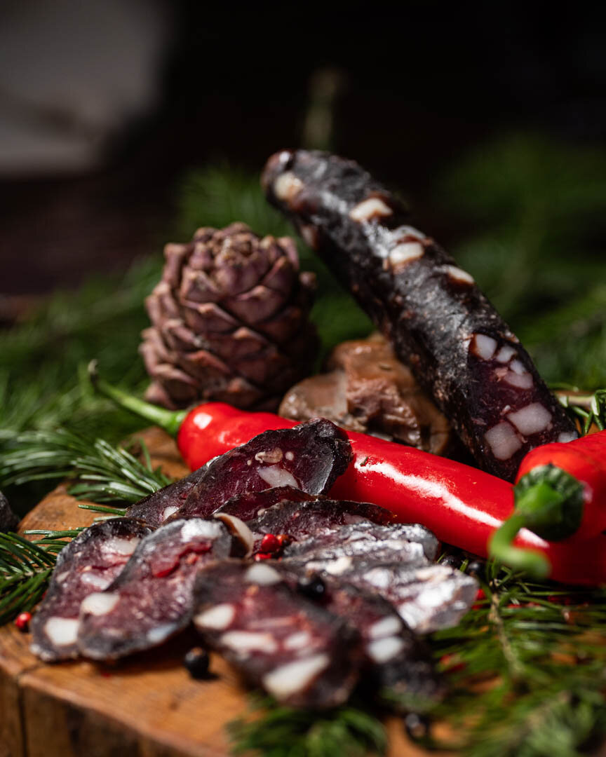 Колбаса из мяса лося 100г, Гастроном "Экспедиция", натуральный продукт, сырокопченая