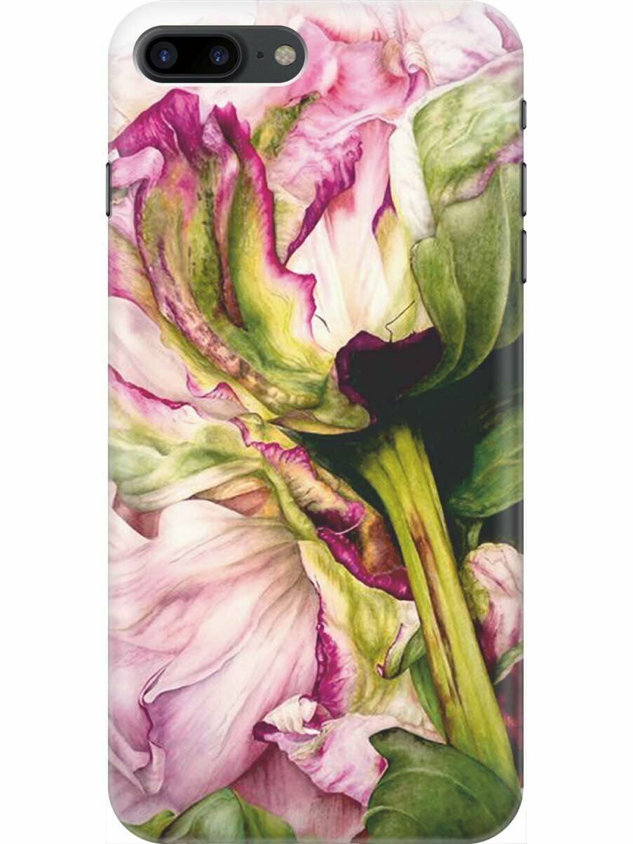 Силиконовый чехол на Apple iPhone 8 Plus / 7 Plus / Эпл Айфон 7 Плюс / 8 Плюс с рисунком "Нежность цветка"