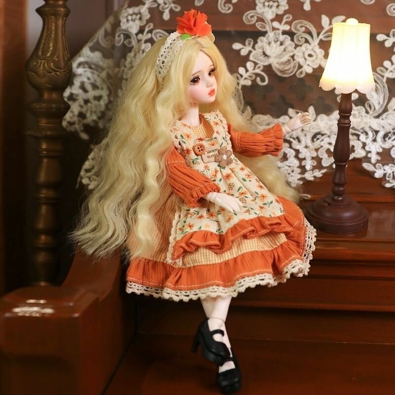 6 BJD кукла с шарнирами, 30 см, для девочек, набор с одеждой и аксессуарами