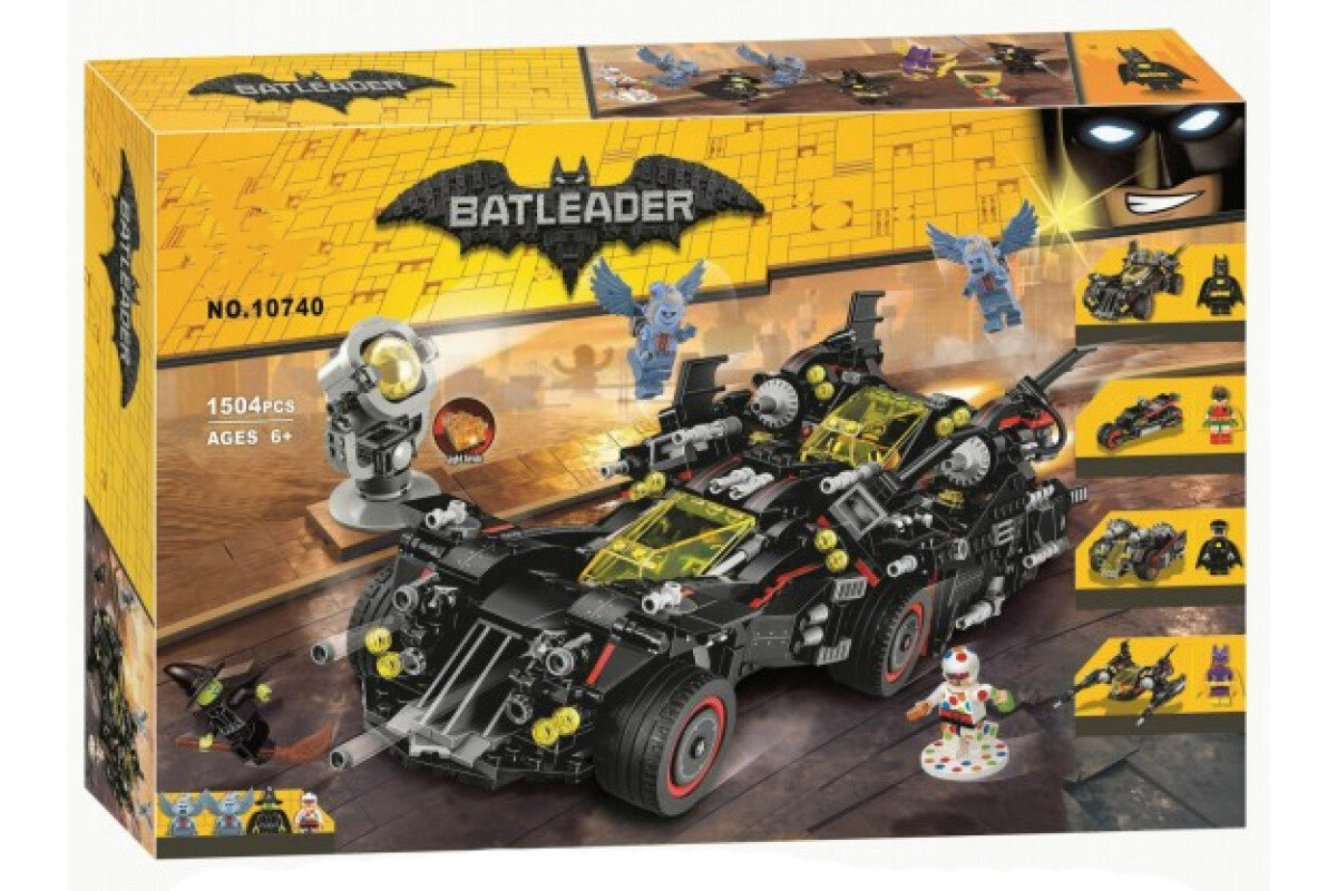 Конструктор Batleader Бэтмен Batman 10740 Крутой Бэтмобиль, 1504 дет.