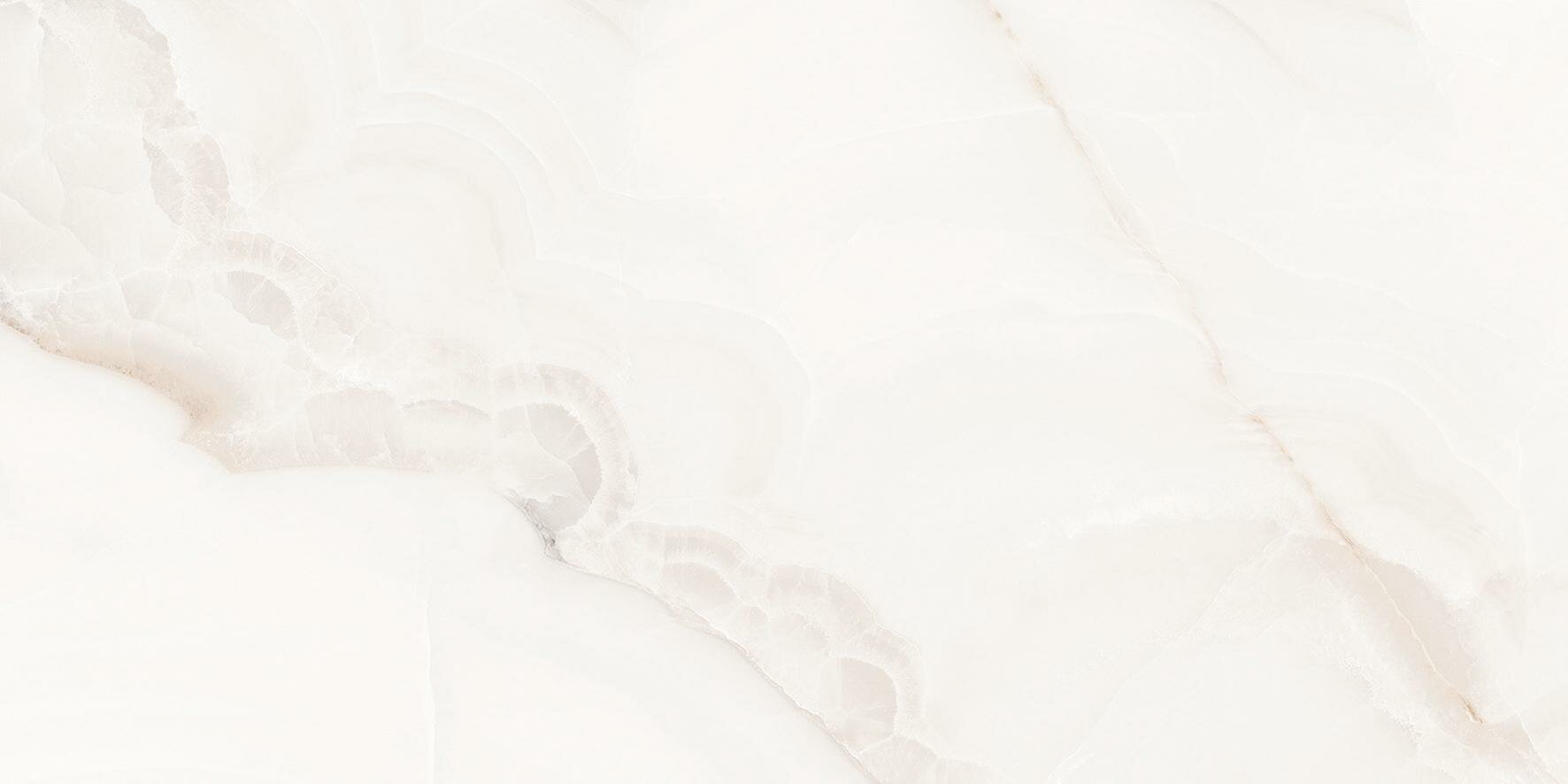 Керамогранит Ceradim Оникс Император Уайт белый полированный 60х120 см