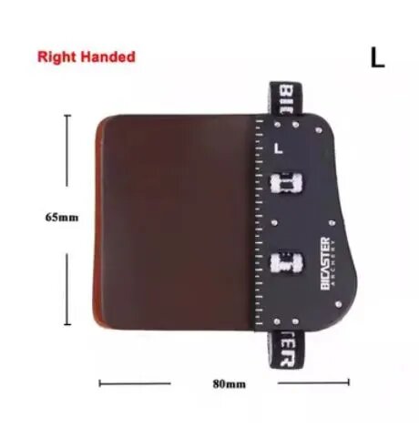 Напальчник для стрельбы из лука BICASTER ARCHERY L правая рука коричневый из кожи 80 мм