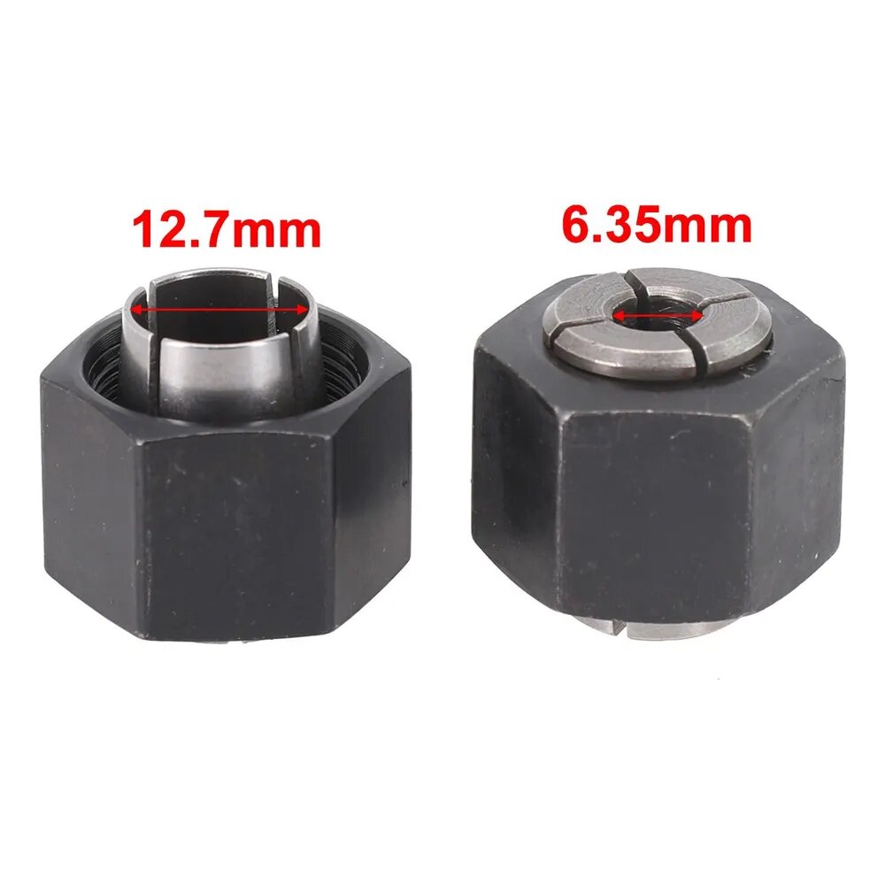2шт Фрезерная Цанга для DW621 DW618 DW621K DW6214 12,7 ММ 6,35 ММ