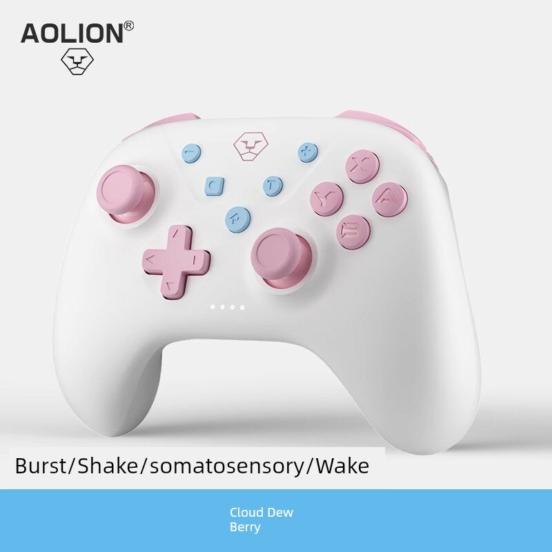Контроллер Aojia Loctol Cloud Berry Bluetooth для Nintendo Switch - темно-розовый