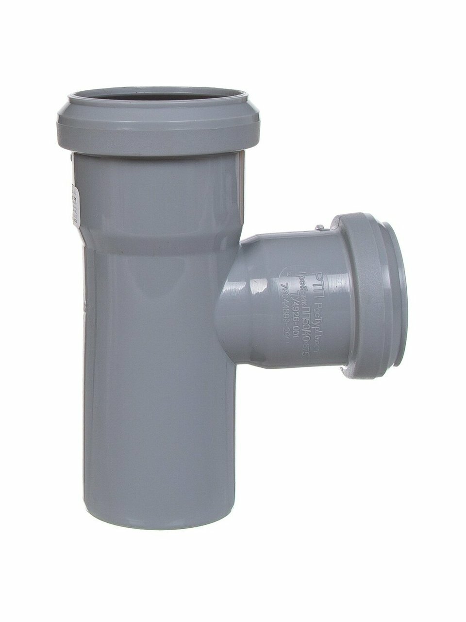 Тройник канализационный РосТурПласт 50х40 мм 90 градусов для внутренней канализации, артикул 36568