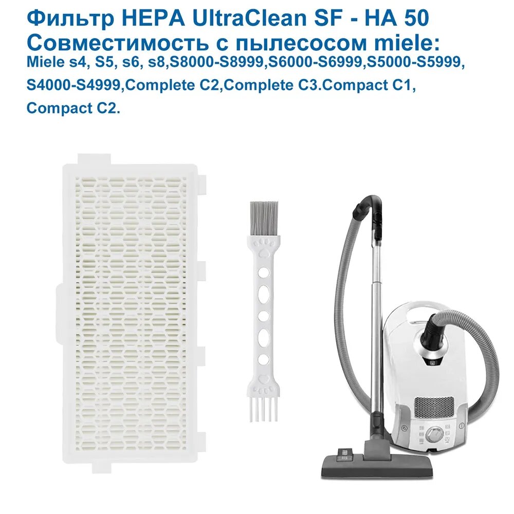 HEPA фильтры угольный FTH 32 для пылесосов MIELE SF-HA50, SF-AP50, SF-HA50