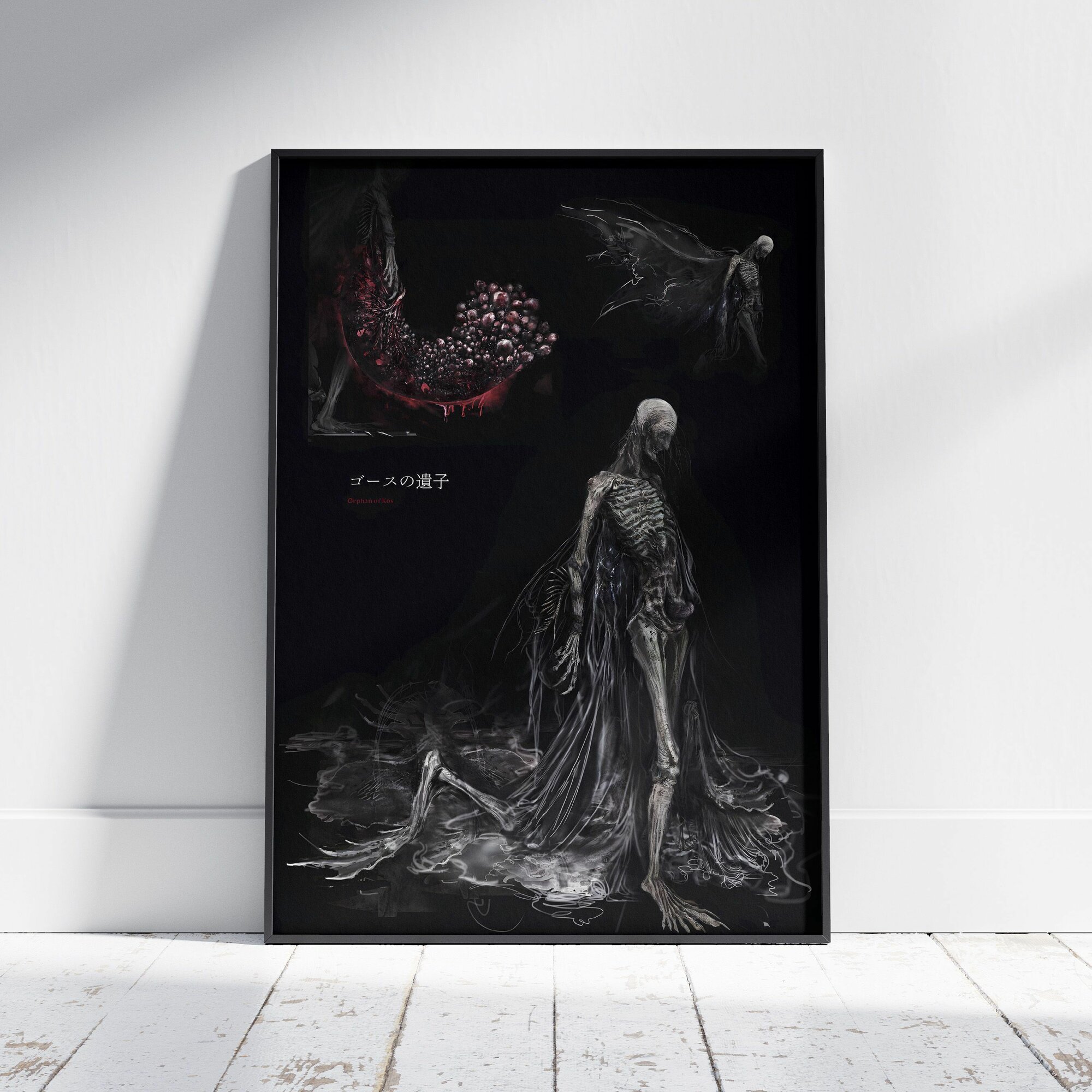 Плакат на стену для интерьера Бладборн (Сирота Кос 1) - Постер по игре Bloodborne формата А3 (30x42 см)
