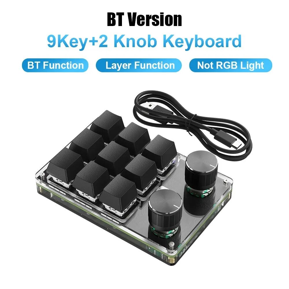 Macropad Макропрограммируемые пользовательские кнопки RGB Поддержка горячей замены клавиатуры