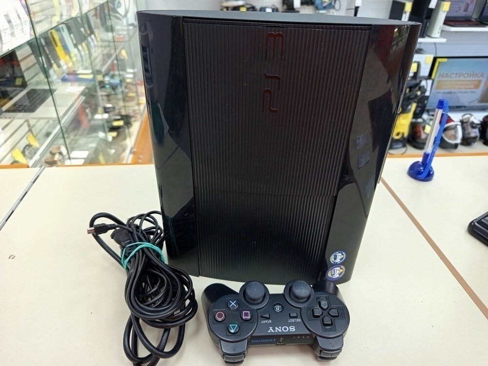 Игровая приставка PlayStation 3 Super Slim 500GB, Б/У, уценка