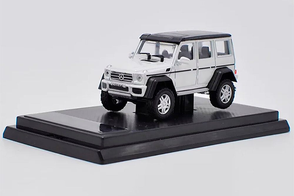 Модель коллекционная PAUDI Mercedes W463 amg 4X4 g-class 2016 white / мерседес геленваген 4Х4 белый (длина 7-10 см)