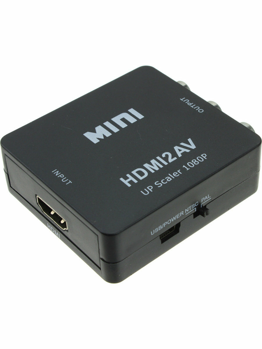 Переходник HDMI(G) - 3RCA(G)-output конвертер, черный