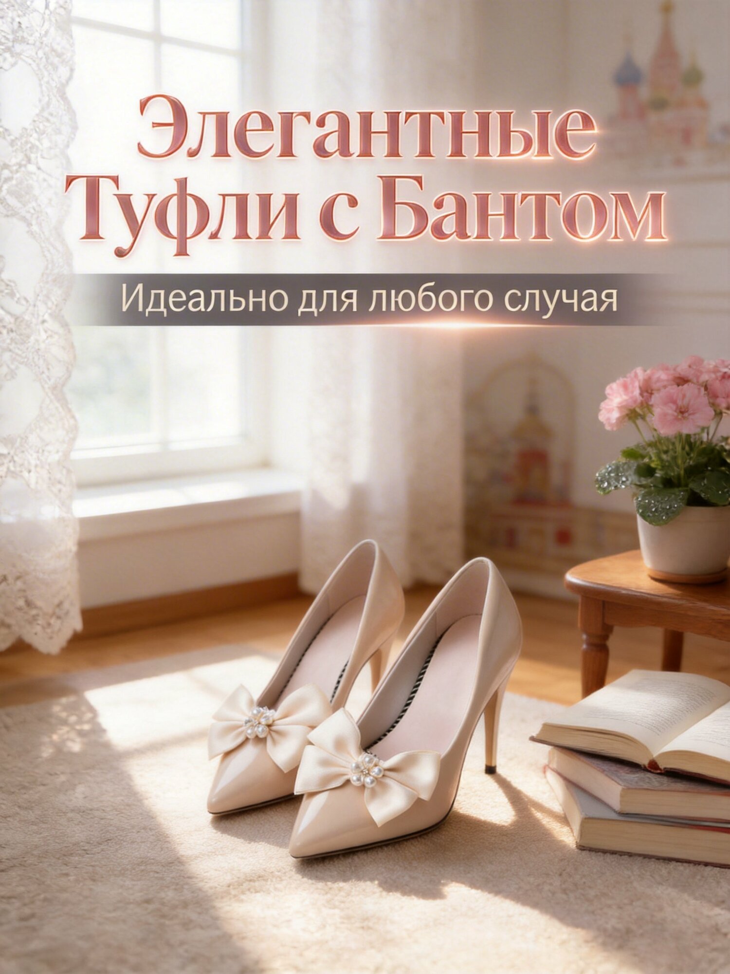Туфли с бантом и пряжкой, праздничная пара для свадьбы, рождественского торжества и любых вечеринок