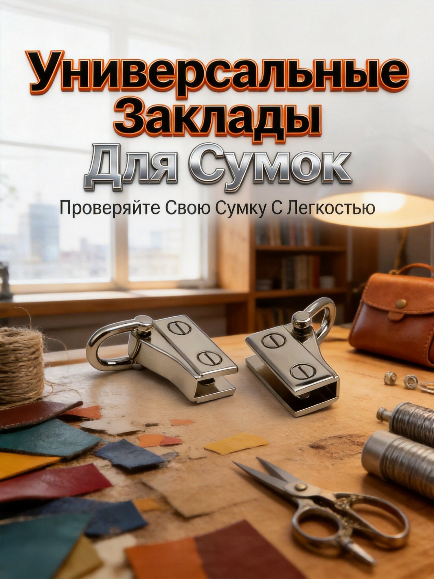 Боковой зажим для трансформации сумки, комплект 1 пара из сплава для крепления и изменения формы сумки
