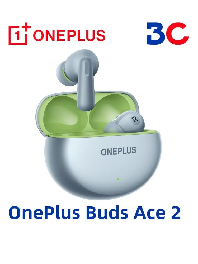 OnePlus Наушники беспроводные с микрофоном, зеленый