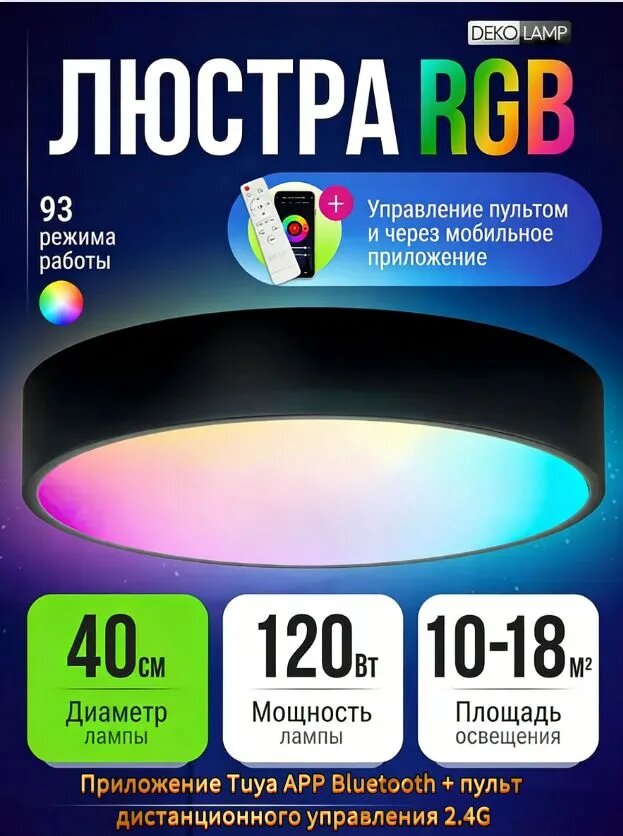 Потолочный светильник, LED, 120.1 Вт