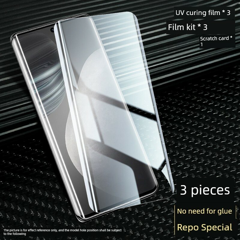 Samsung Galaxy S20 UV-пленка для кривого экрана - 3 листа, светоотверждаемая, прозрачная защита (без лампы)