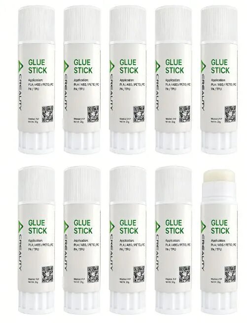 Creality клей для 3д принтераа 10pcs, прочный клей для горячего слоя, идеальная адгезия первого слоя