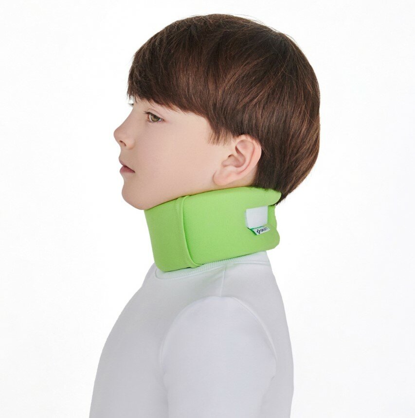 Воротник Шанца ORLETT БН6-53 на шейный отдел позвоночника, для детей старше 1 года, размер 7, зеленый