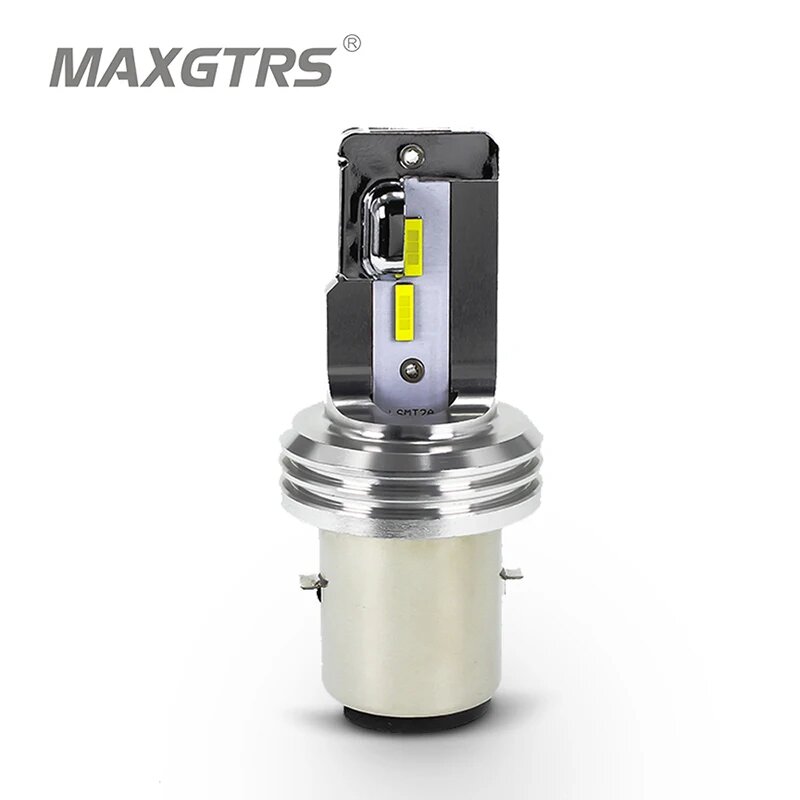 Светодиодная фара BA20D 12V 4300K Warm White для мотоцикла