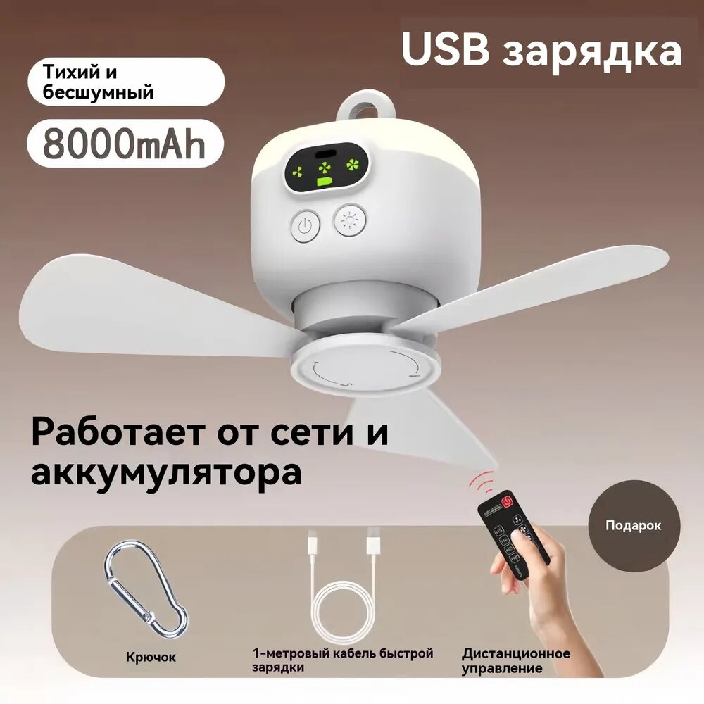 Напольный вентилятор 3CFAN, белый