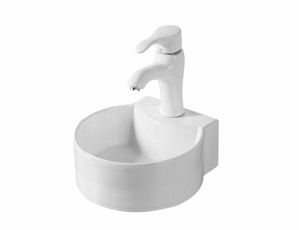 Раковина Gid-ceramic N9134, подвесная, белая, 31 см x 29 см x 12 см