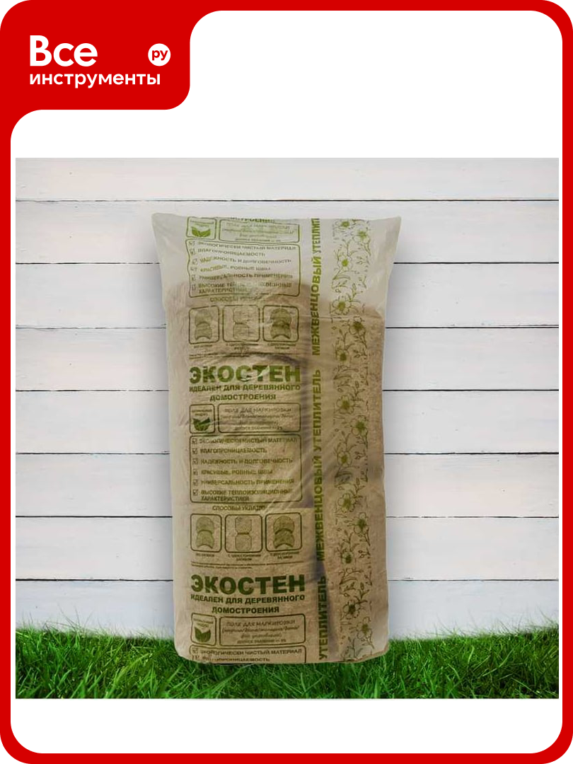 Межвенцовый утеплитель Сибшнур экостен 4-5 мм, 150 мм, 5x20 м 60028