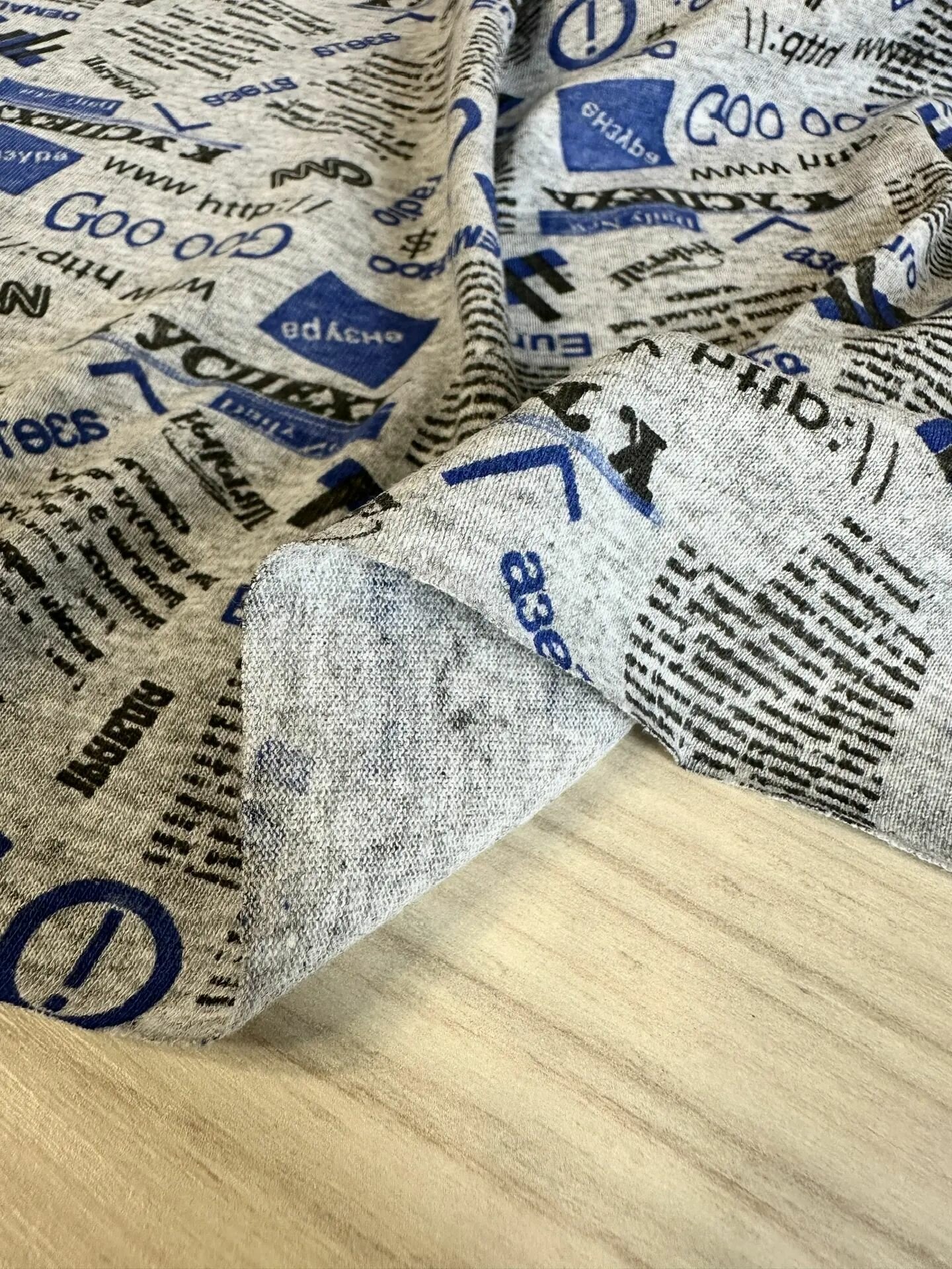 1,5м. Кулирка детская ткань для шитья. 100% хлопок. Цвет серый меланж. Ширина 200 см рукав. плотность 140