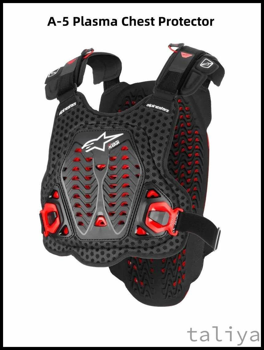 Нагрудник Alpinestars A-5 PLASMA мотозащита CE Level 2 — грудь/спина для мотокросса, адаптивная посадка, вентиляция
