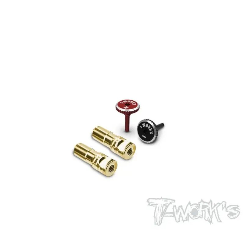 T Works EA-042-5 Quick Lock Battery Connector, Red Black, 5 мм