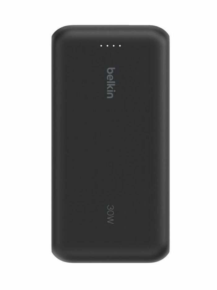 Внешний аккумулятор Belkin BoostСharge Power Bank 20000mAh USB-A&USB-C 30W со встроенным кабелем USB-C. Цвет: черный