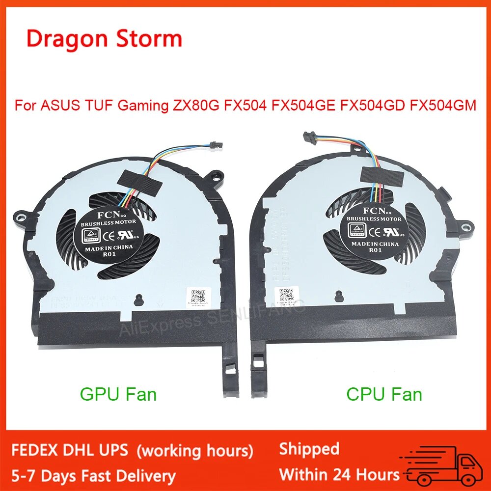 Вентилятор охлаждения для ASUS TUF Gaming ZX80G FX504 FX504GM