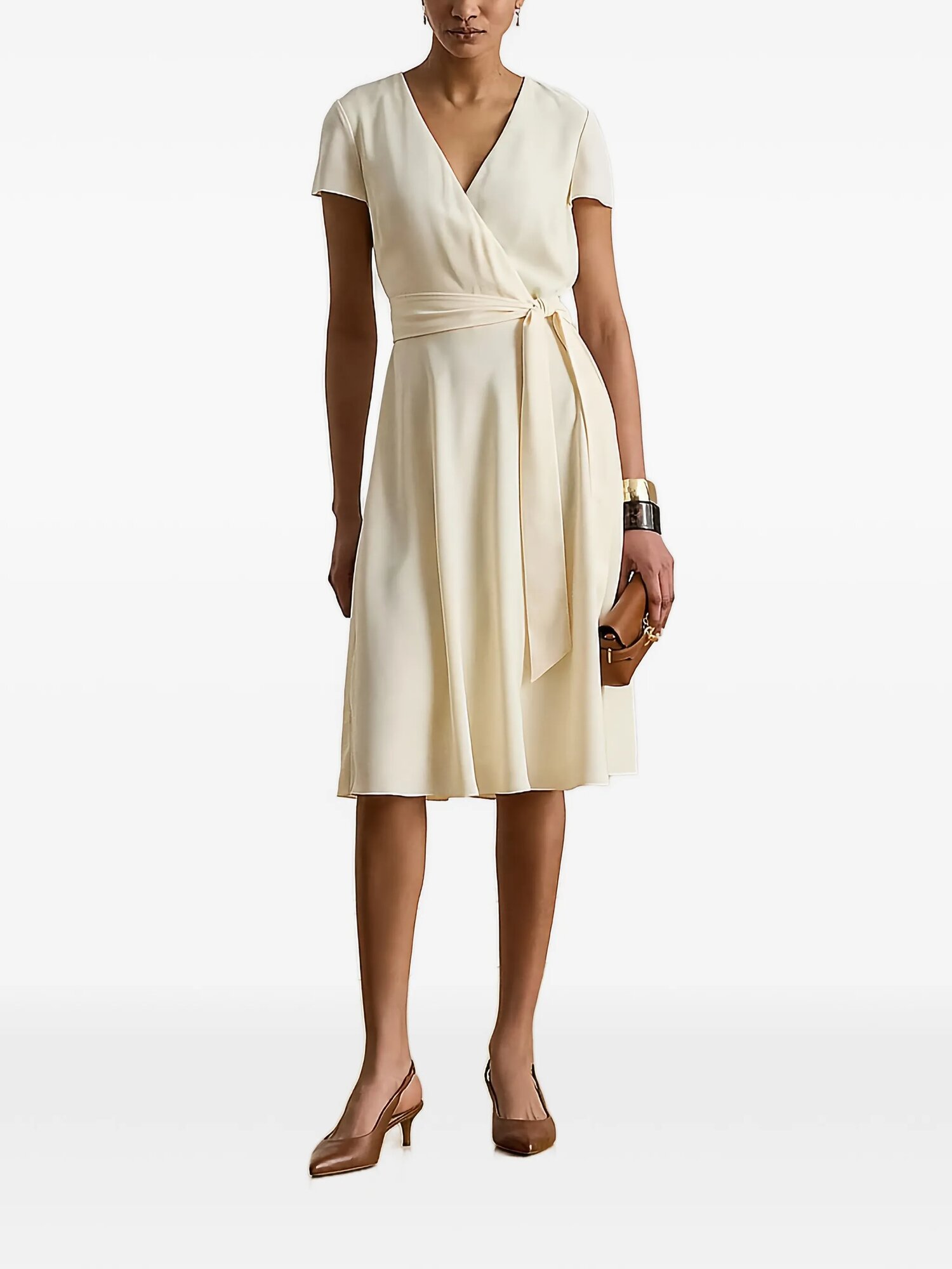Платье Lauren Ralph Lauren Belted wrap dress, размер 2 — фото 1