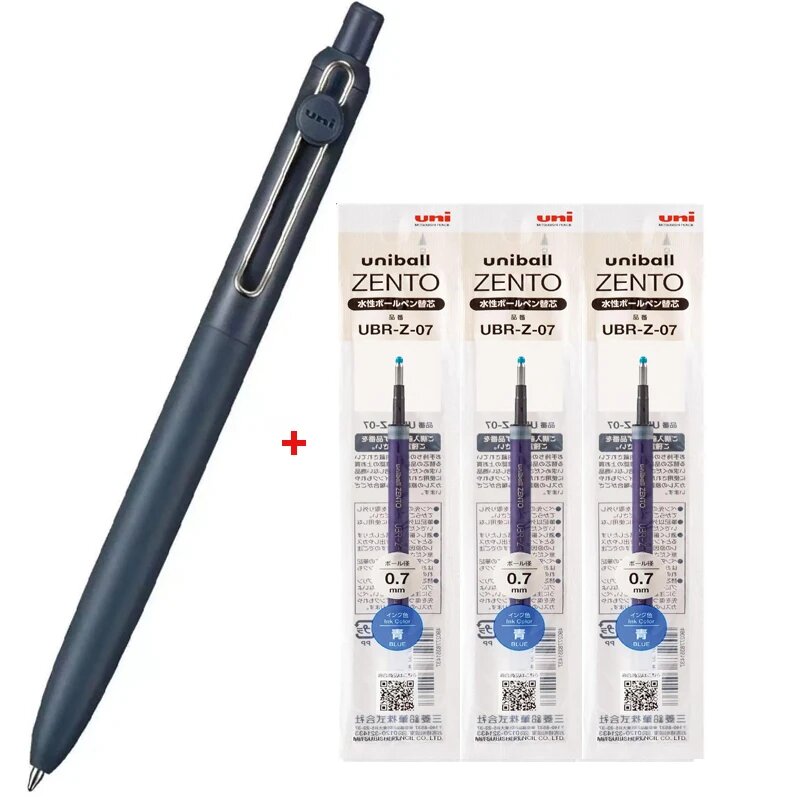 Ручка гелевая Uni-ball ZENTO Signature, синий, 0.7 мм