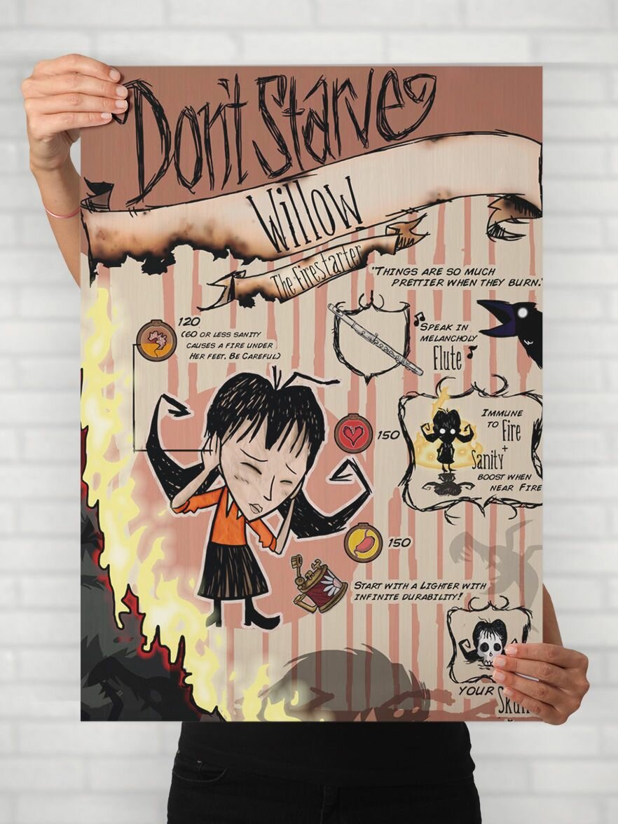 Плакат на стену для интерьера Донт Старв (Dont Starve 11) - Постер по игре формата A1 (61x84 см)