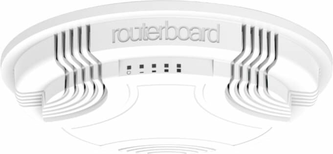 Точка доступа MikroTik RBcAP2nD cAP with AR9533 650MHz CPU, 64MB RAM, 1xLAN, built-in 2.4Ghz 802.11b/g/n Dual Chain wireless with 2dBi integrated an