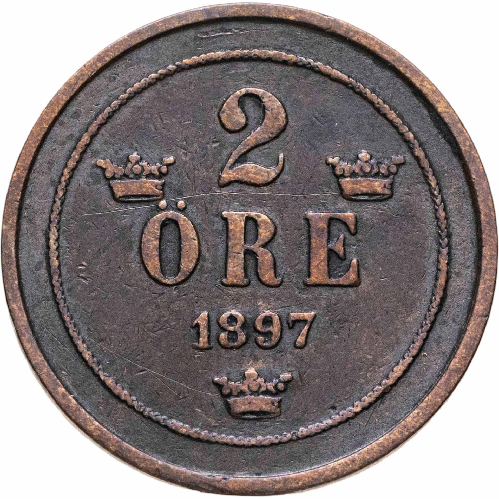 Швеция 2 эре (ore) 1897