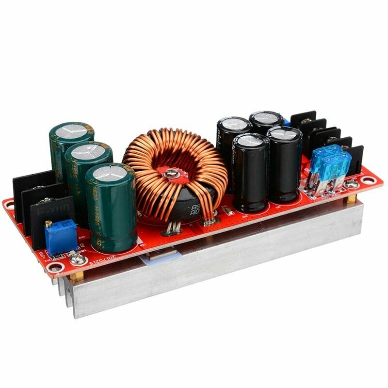 Повышающий DC-DC преобразователь 1200W 20A регулируемый модуль 8-60В в 12-83В для автомобиля и электроники в машине