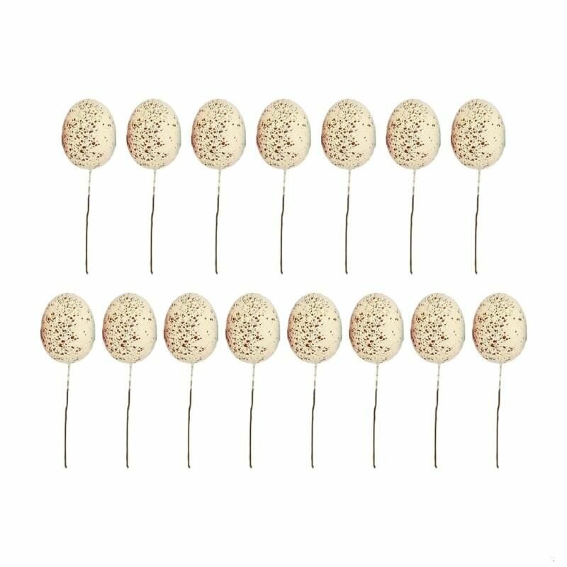 Пенопластовые яйца для Пасхи (20 шт.), Бежевый - 27MM