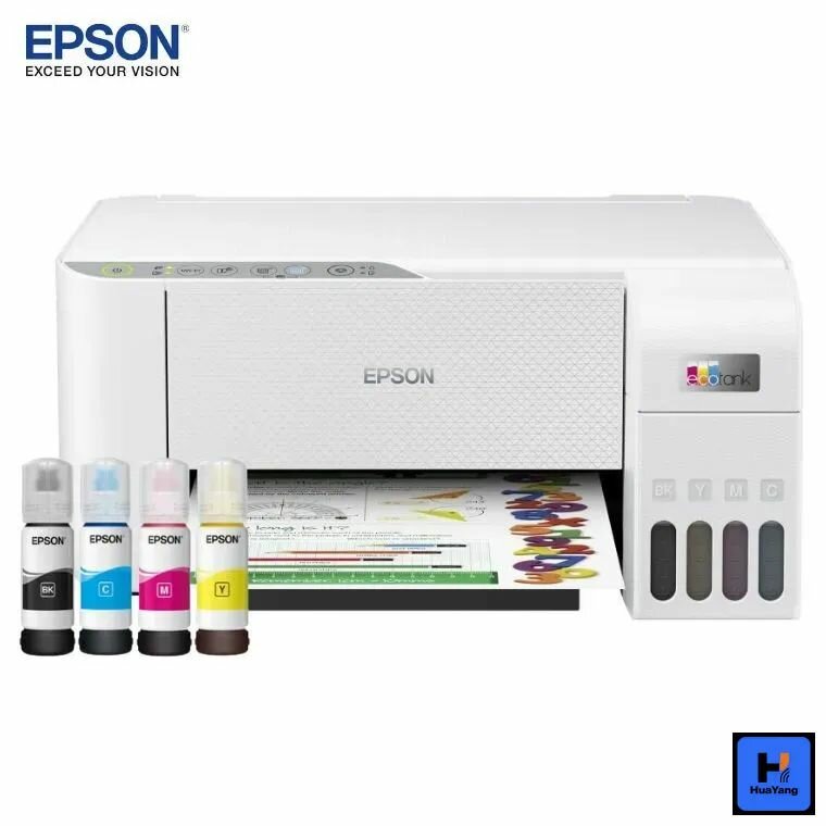 МФУ Струйное Epson L3256, бежевый, белый
