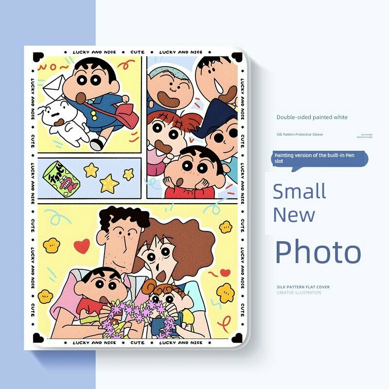 Чехол для Samsung Galaxy Tab S10+ (A9, A8) с отсеком для стилуса, для планшетов A7, S9+, Crayon Shin-chan, S8, S7+