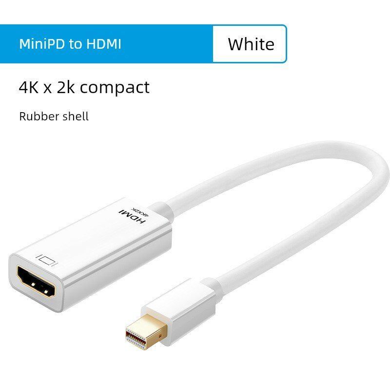 Мини-ДП к HDMI адаптер 4K 10см кабель для Apple MacBook Surface Pro ПК Монитор ТВ с поддержкой 8K и Ультра HD