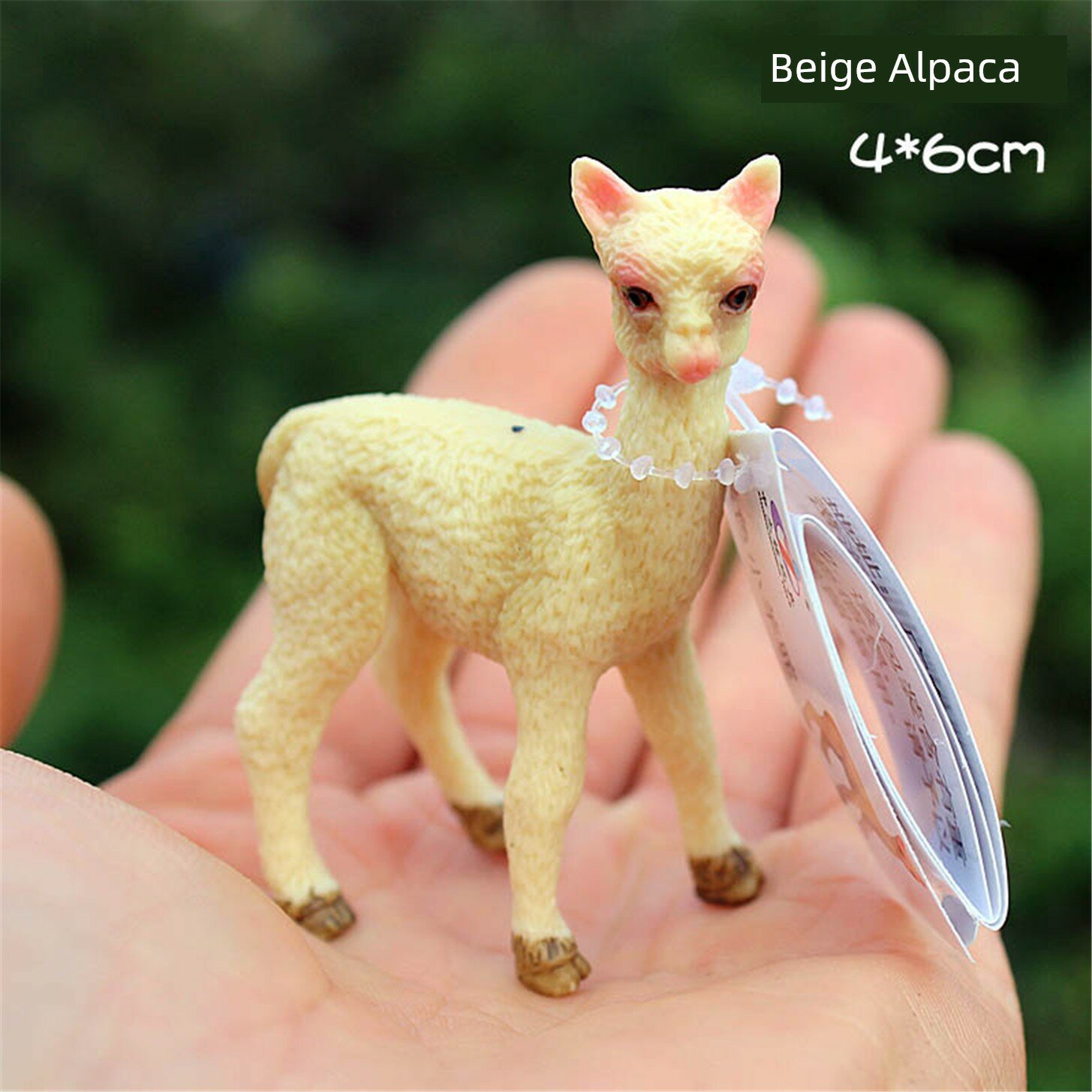 Реалистичная фигурка детского животного - ягненок альпака, высота 5 см, образовательная игрушка